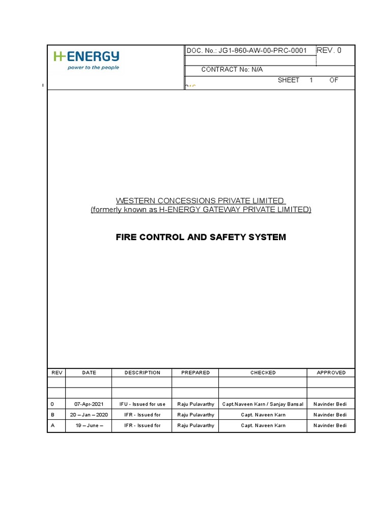 Fire Control and Safety System | PDF | Firefighting | Fires