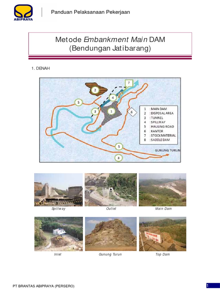 Metode Embankment Main DAM | PDF