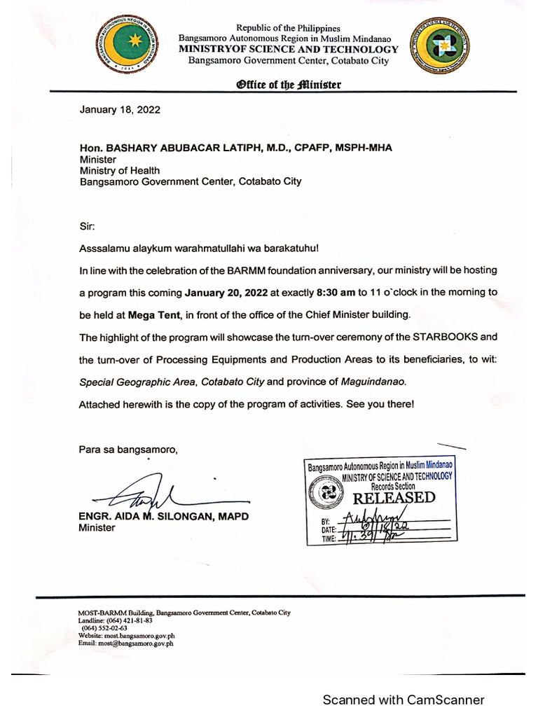 Letter To MOH | PDF
