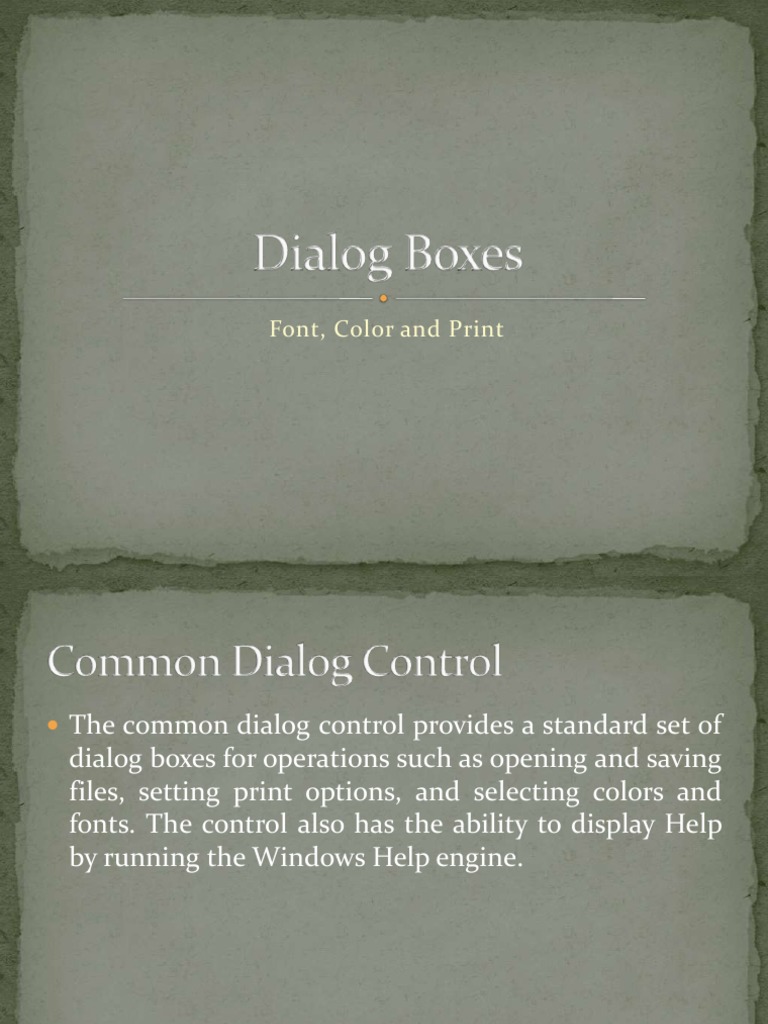 Unit 2 Lecture 7 A Dialog Boxes Pdf Dialog Box Button Computing