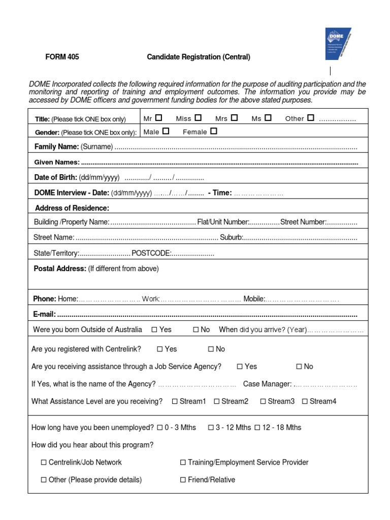 Title: (Please Tick ONE Box Only) Gender: (Please Tick ONE Box Only ...
