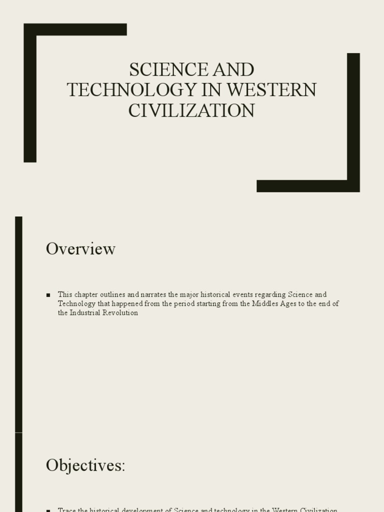 Chapter 2 (New) Science and Technology in Western Civilization | PDF ...
