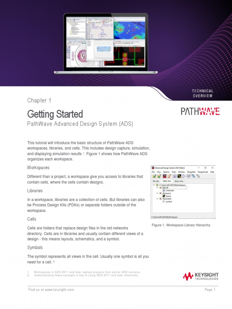 Keysight ADS Example Book CH 01 - Getting Started With ADS 5992-1309 ...