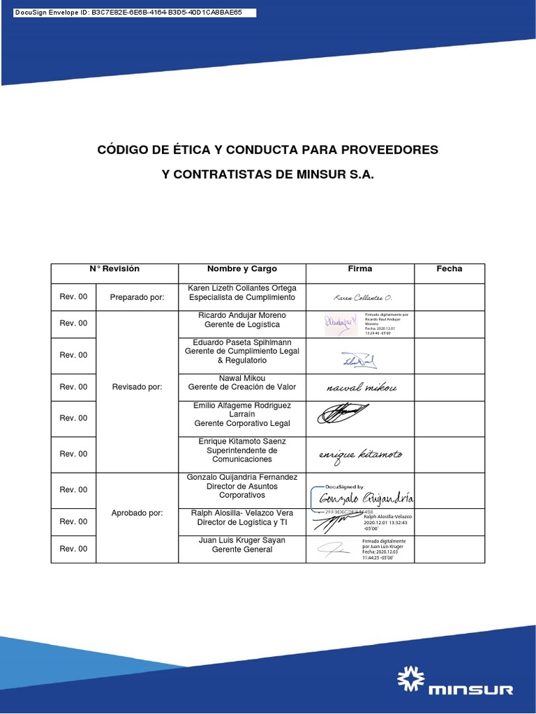 Código de Ética y Conducta para Proveedores VF Firmas | PDF | Derecho ...