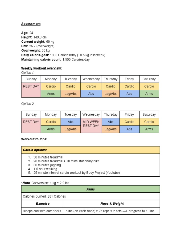 WORKOUT Program | PDF | Aerobic Exercise | Determinants Of Health