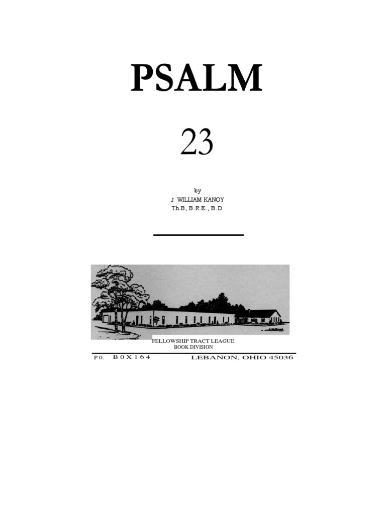 Psalm 23 | PDF | Mercy | Shepherd