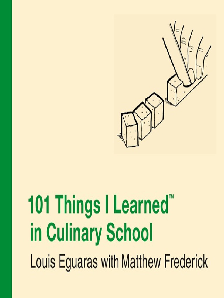 101 Things I Learned In Culinary School By Louis Eguaras Pdf Stock