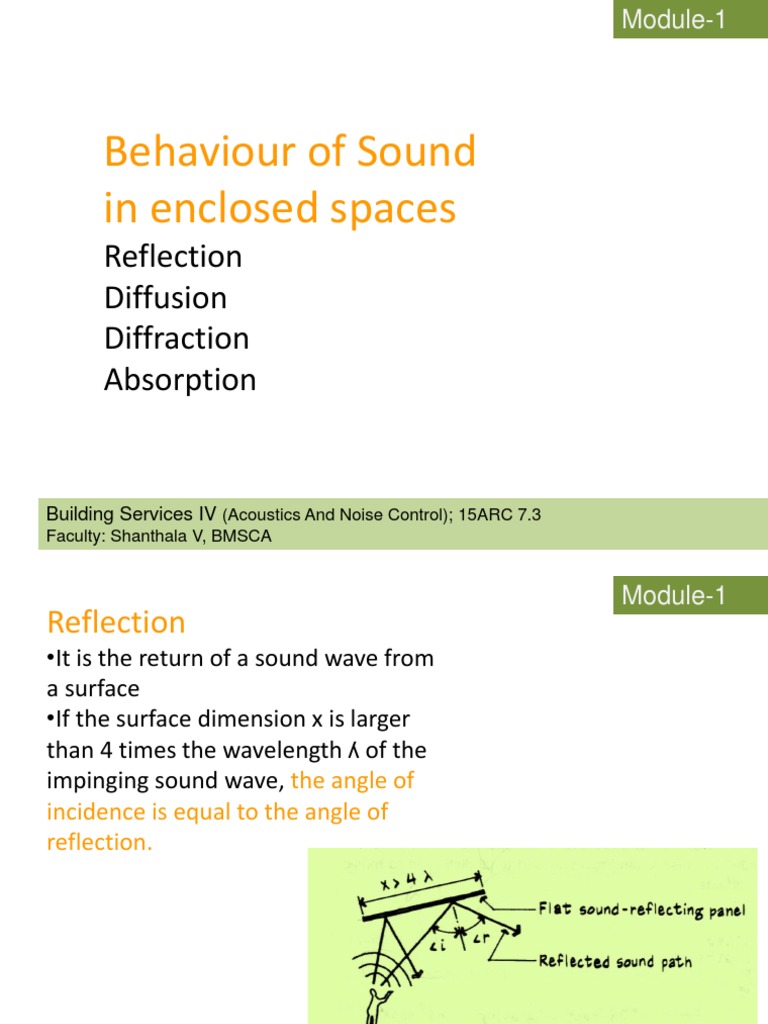Acoustics Module-1 Lecture-2 | PDF | Acoustics | Sound