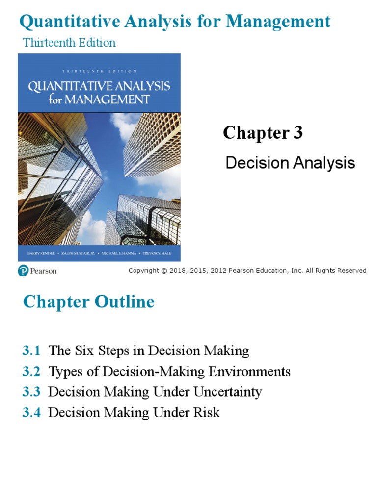 Quantitative Analysis For Management | PDF | Decision Making | Applied Mathematics