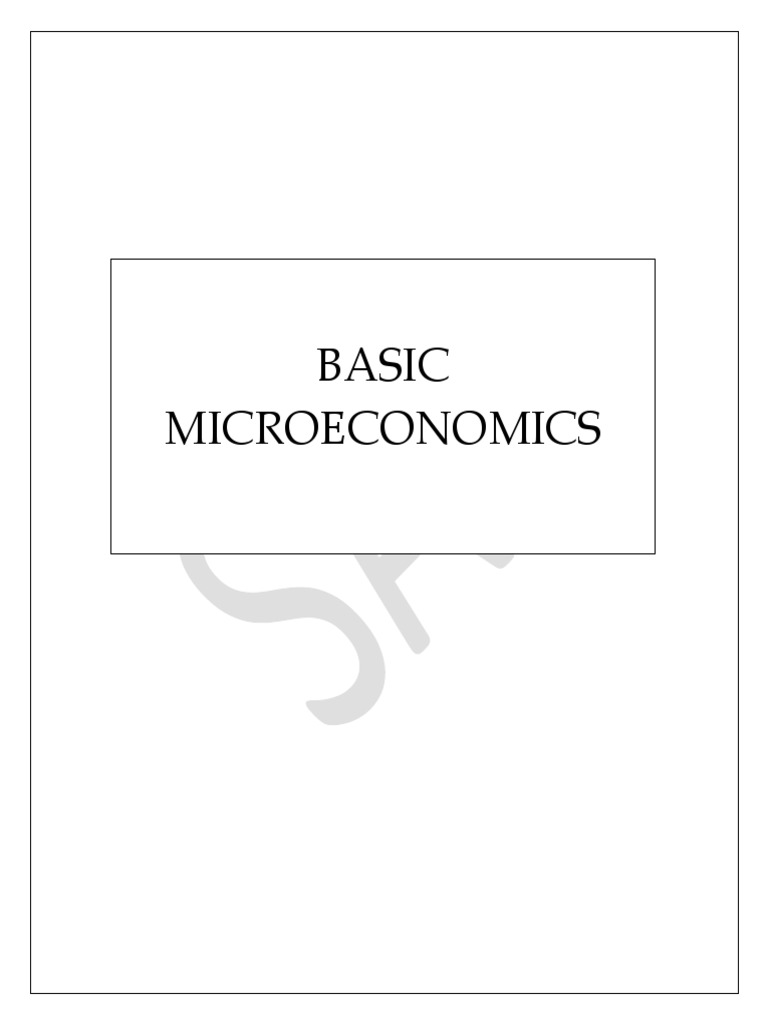 Midterm - Basic Micro Economics - Lesson 1 | PDF | Welfare Economics ...