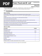 Colilert-18 SOP 2016 | PDF | Escherichia Coli | Water
