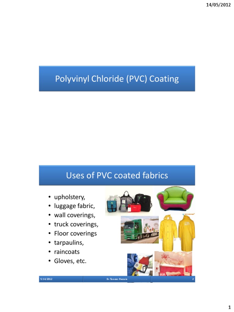 Polyvinyl Chloride (PVC) Coating | PDF | Polyvinyl Chloride | Polymerization