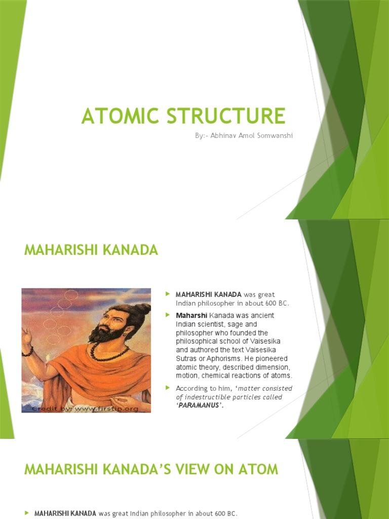 Atomic Structure: By:-Abhinav Amol Somwanshi | PDF | Atomic Nucleus | Atoms