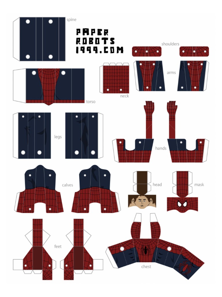 Spiderman Papercraft | PDF | Language Arts & Discipline | Home & Garden