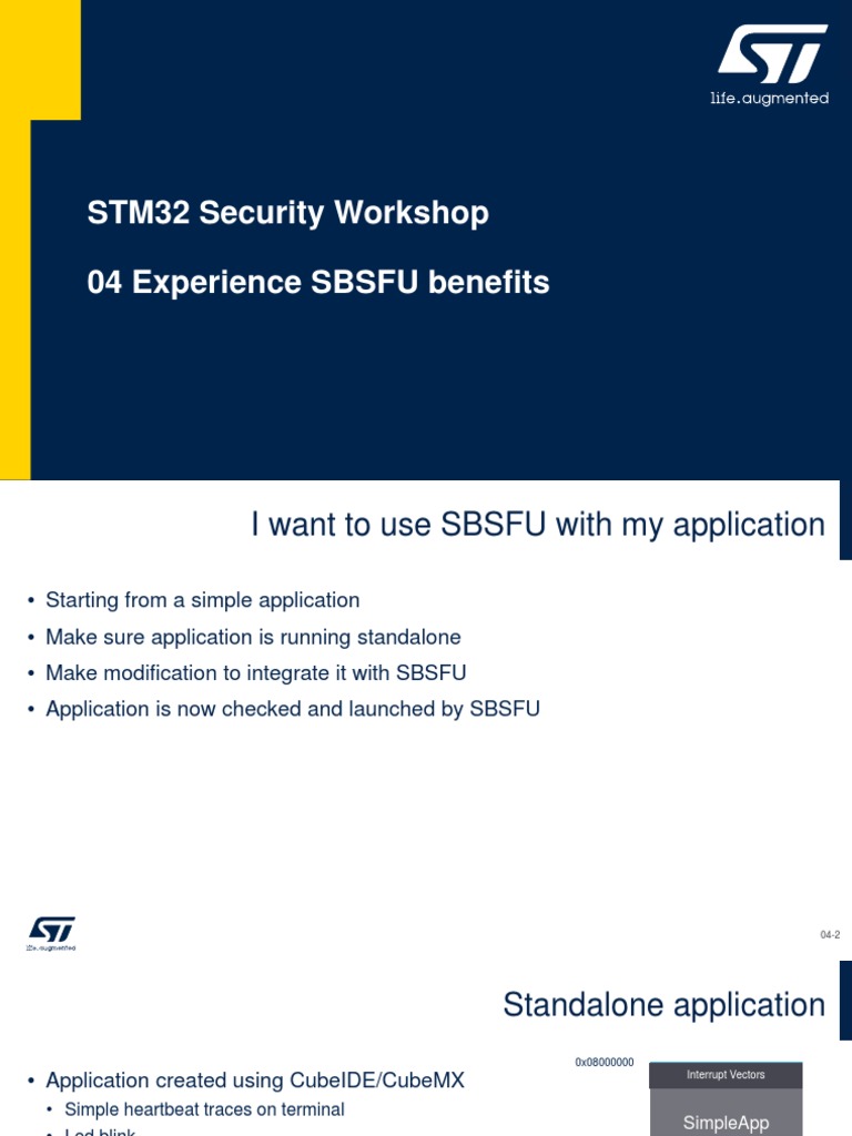 04-STM32 - Security - WS - Experience SBSFU Benefits | PDF | Computer File | Metadata
