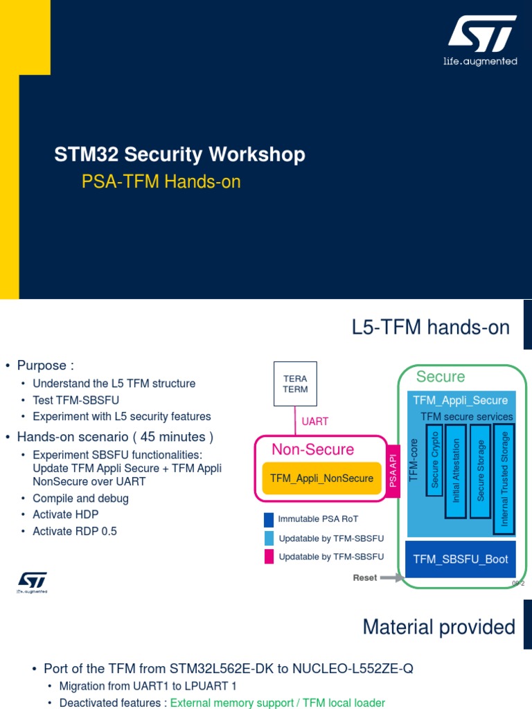 09-STM32 Security WS TFM Experience | PDF | Flash Memory | Computer Data Storage