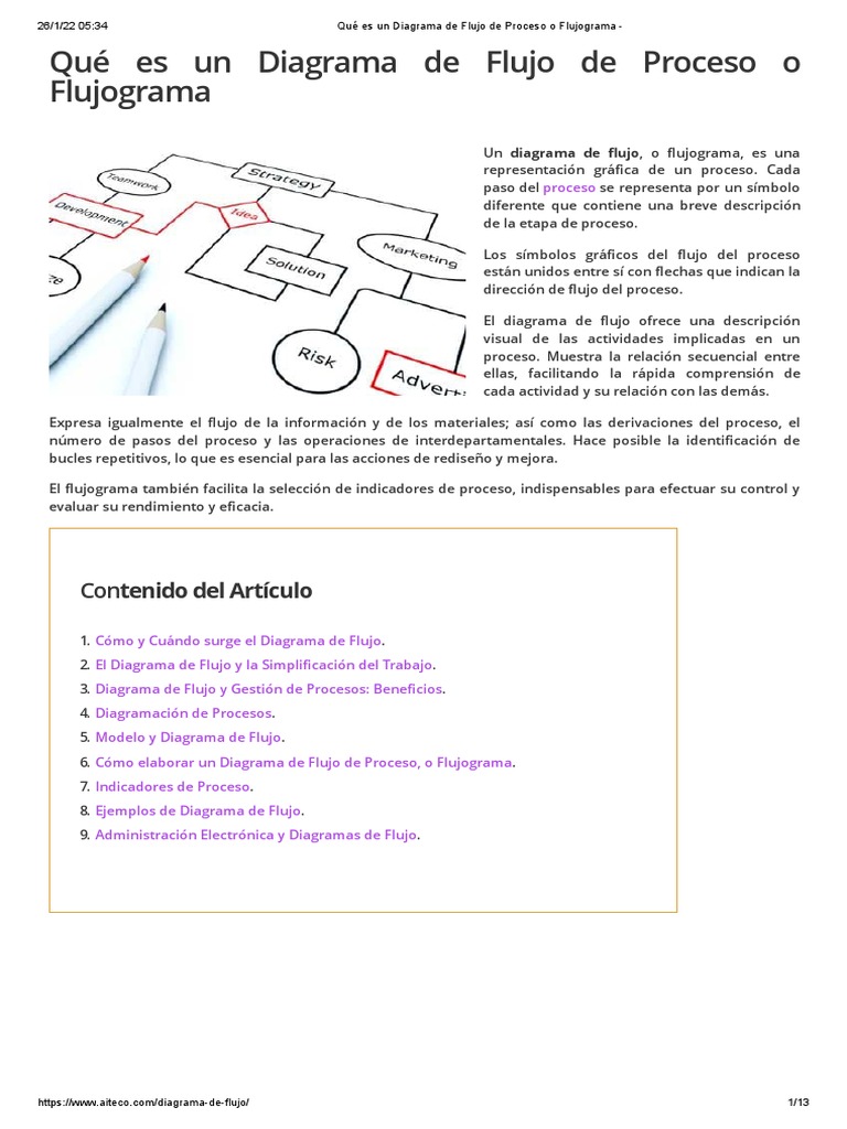 Diagrama de Flujo: Definición y Ejemplos | PDF