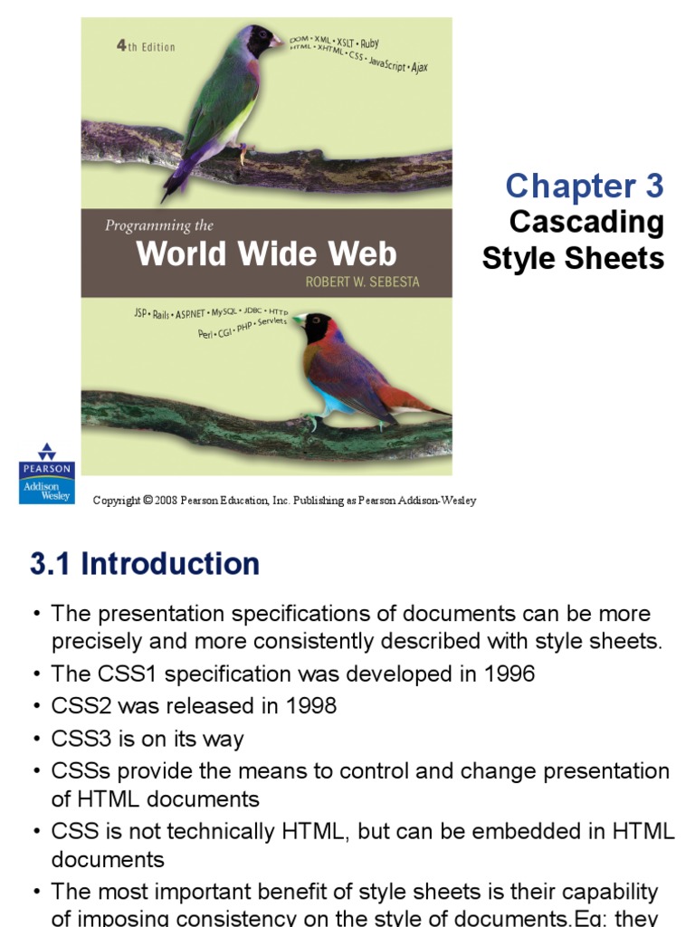 Cascading Style Sheets | PDF | Computing | Hypertext