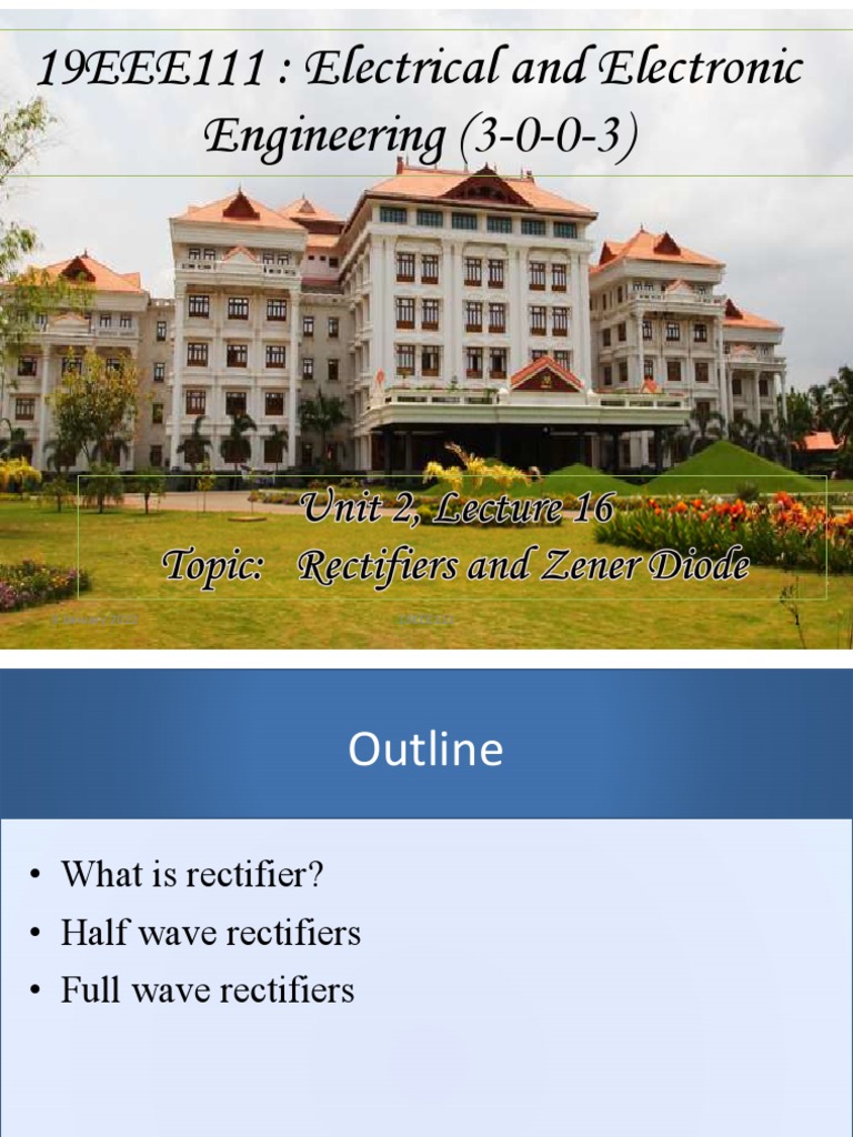 Understanding Rectifiers and Zener Diodes: A Comprehensive Guide to Half Wave and Full Wave ...