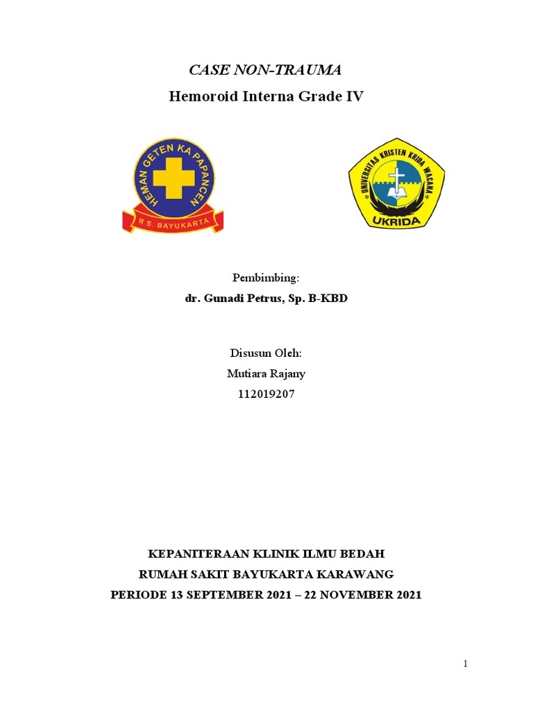 Case Hemoroid MR | PDF