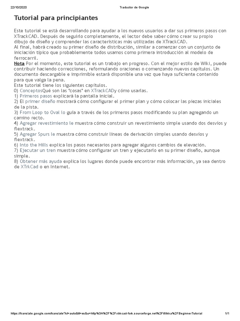 00 Manual XTrackCAD | PDF | Ventana (informática) | Tren