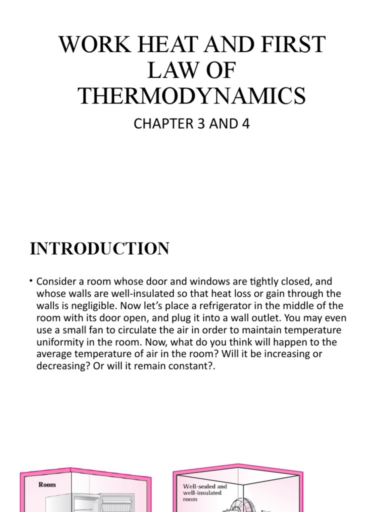 First Law of Thermodynamics Explained | PDF | Heat | Temperature