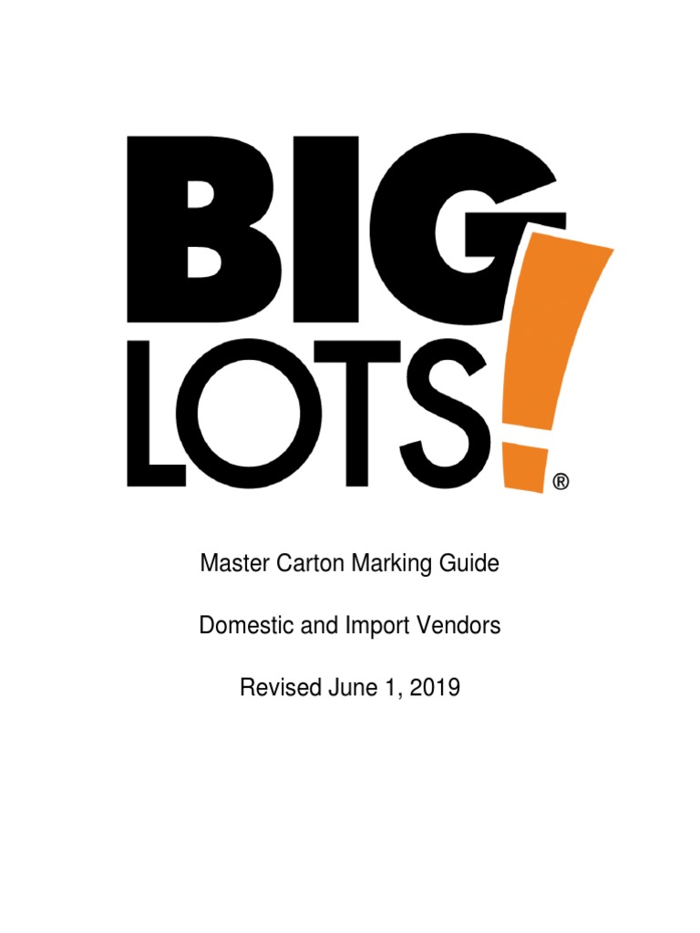 Master Carton Marking Requirements Guide | PDF | Toys | Packaging And ...