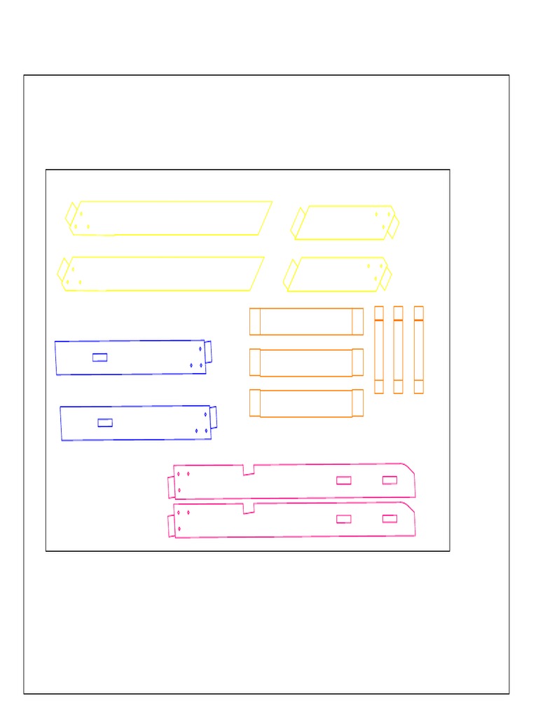 Despiece Plano CNC Silla Escalera - Presentacion 1 | PDF
