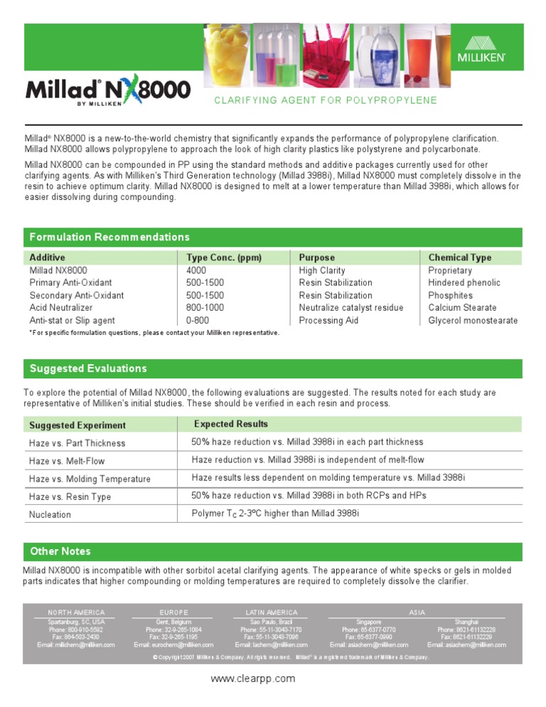 Millad NX8000 | Organic Polymers | Chemistry