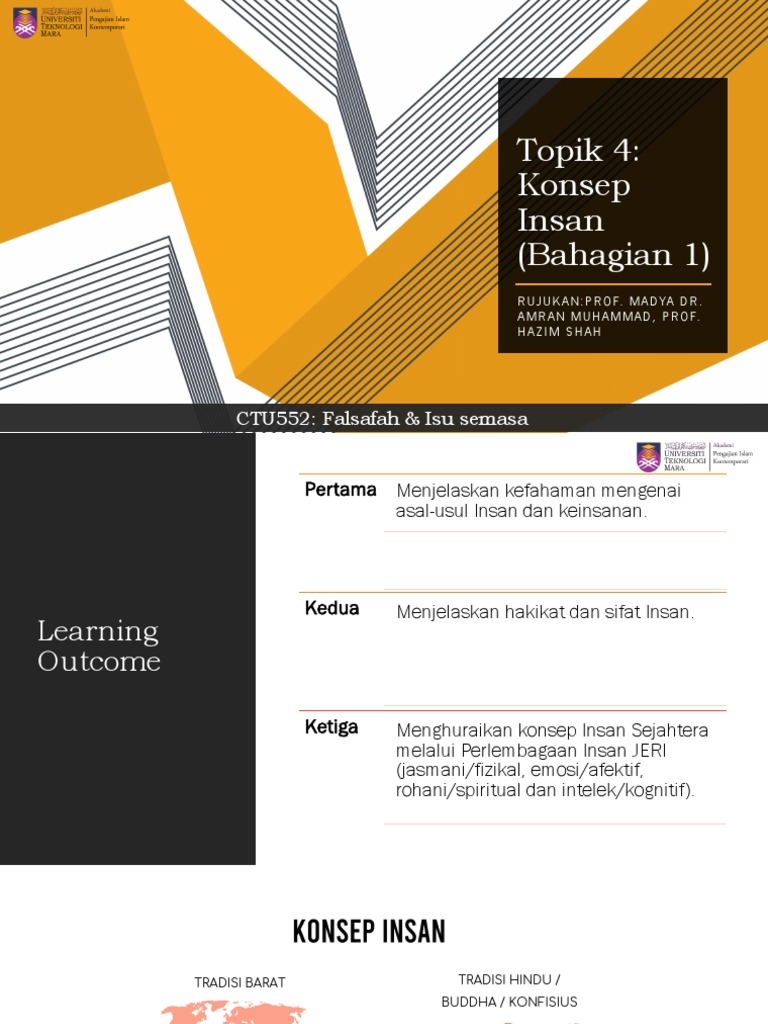BAB 4 - Konsep Insan (Bahagian 1) | PDF