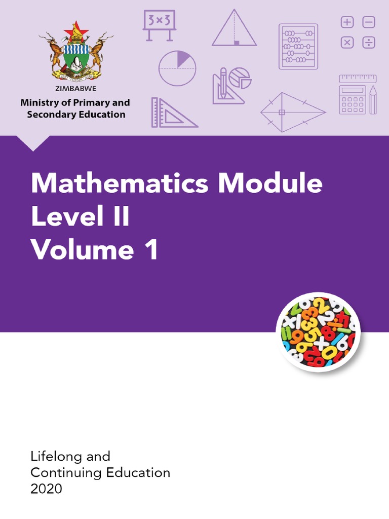 Zimsec O Level Mathematics Module Level 2 Volume 1 Textbook PDF ...