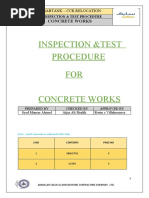 Quality Control Procedure | PDF | Concrete | Masonry