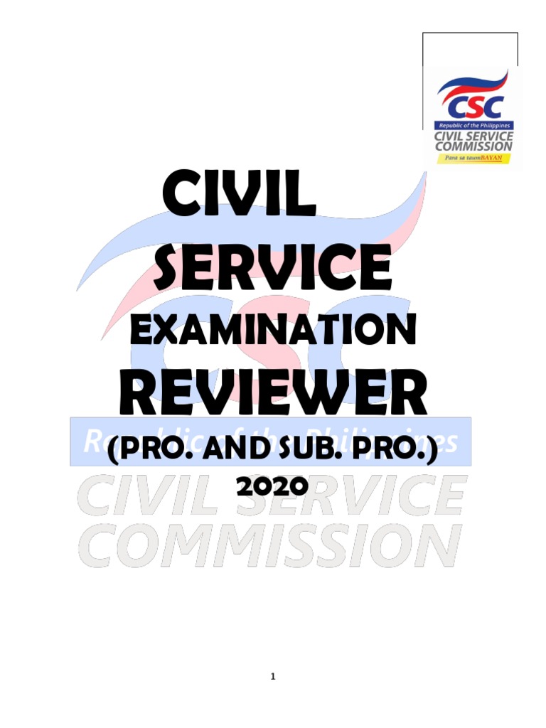 Civil Service Exam Reviewer 2020 Guide | PDF | Test (Assessment) | Invoice