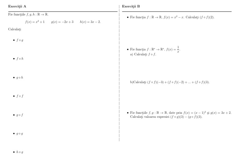 Fisa Functii Compuse | PDF