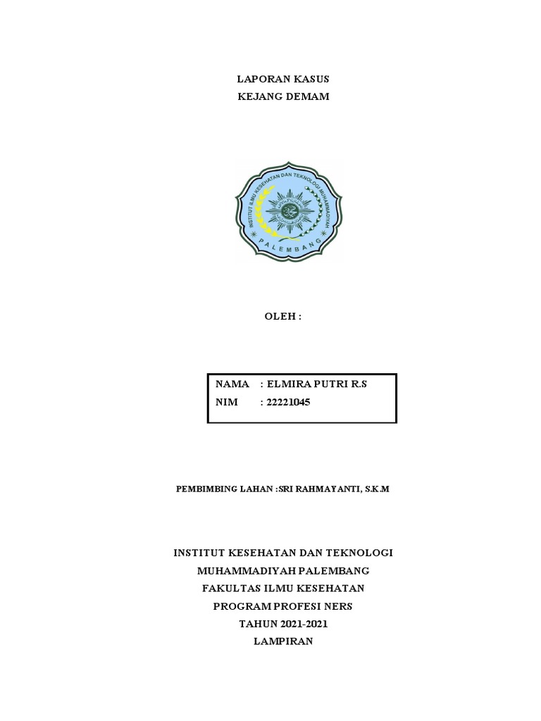 Elmira Anak LK Kejang Demam | PDF