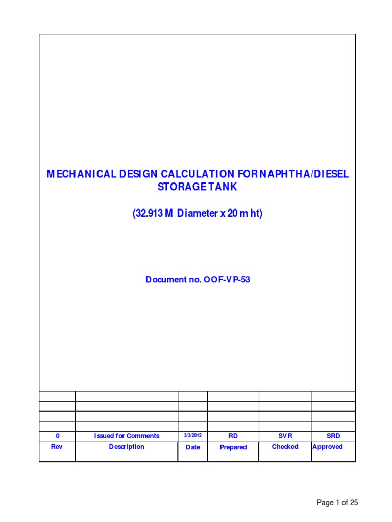Design of Atmospheric Tanks - API650 | PDF | Pressure | Pascal (Unit)