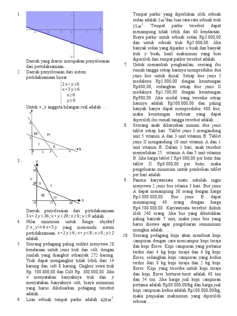 Soal Program Linier | PDF