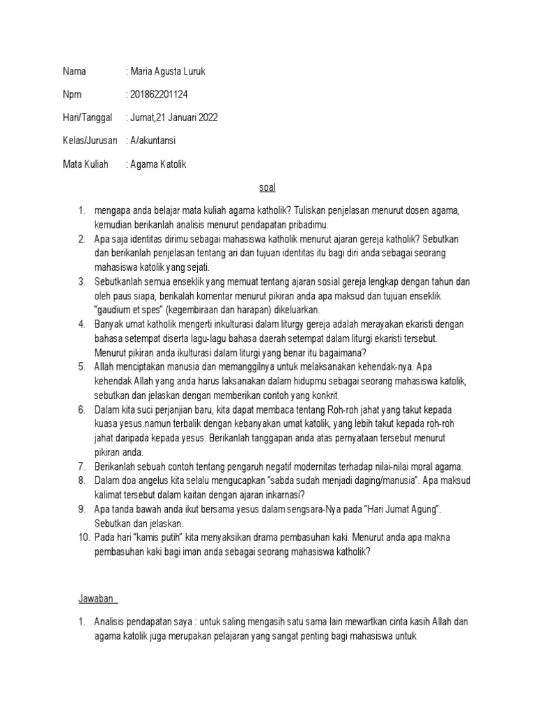 Uas Agama | PDF | Agama & Spiritualitas