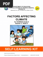 Science 9: Quarter 3 - Module 4: Factors Affecting Climate | PDF ...