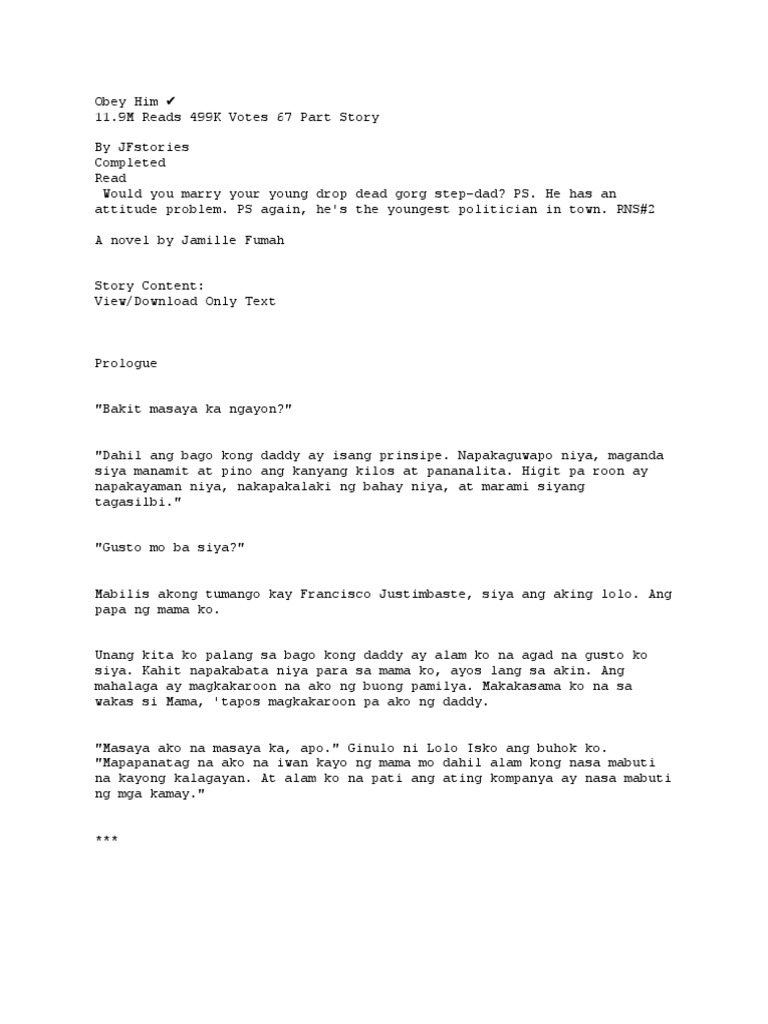 JF - RNS 2 - Obey Him | PDF