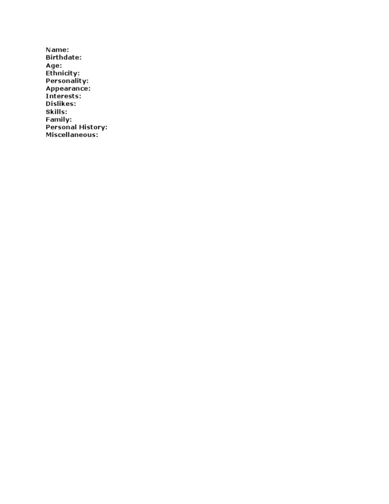 character-template-pdf