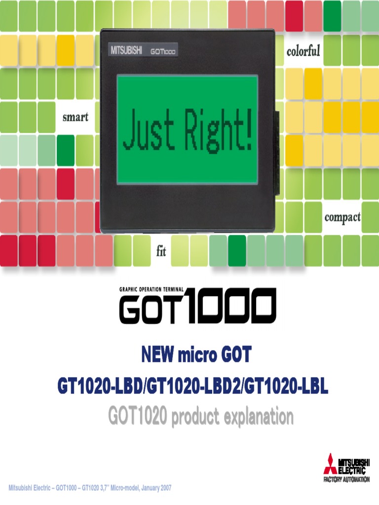 GOT1020 Product Explanation GOT1020 Product Explanation GOT1020 Product ...