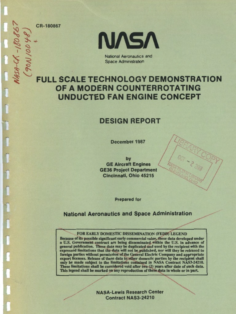 Full Scale Technology Demonstration of A Modern Counterrotating ...