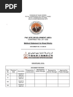 Method of Statement For Road Works | PDF | Road | Excavation (Archaeology)