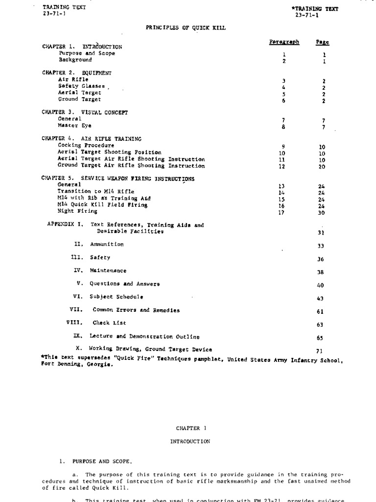 Principles of A Quick Kill | PDF