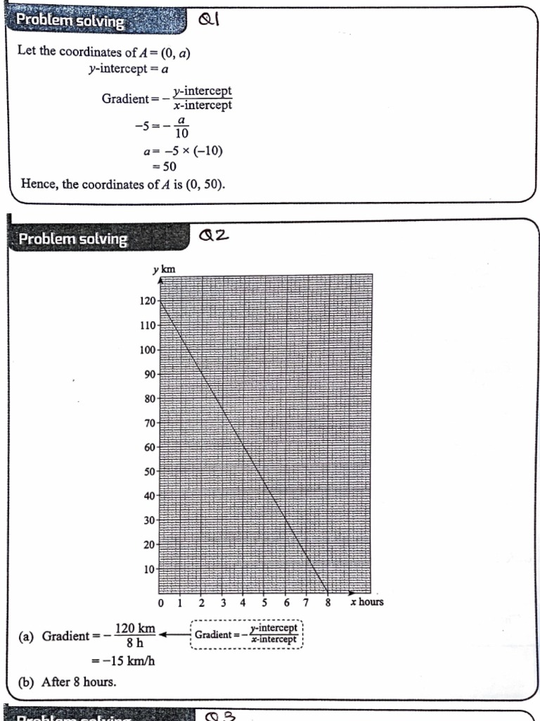 Gradient of A Straight Line (Answer Sheet) | PDF | Mathematical ...