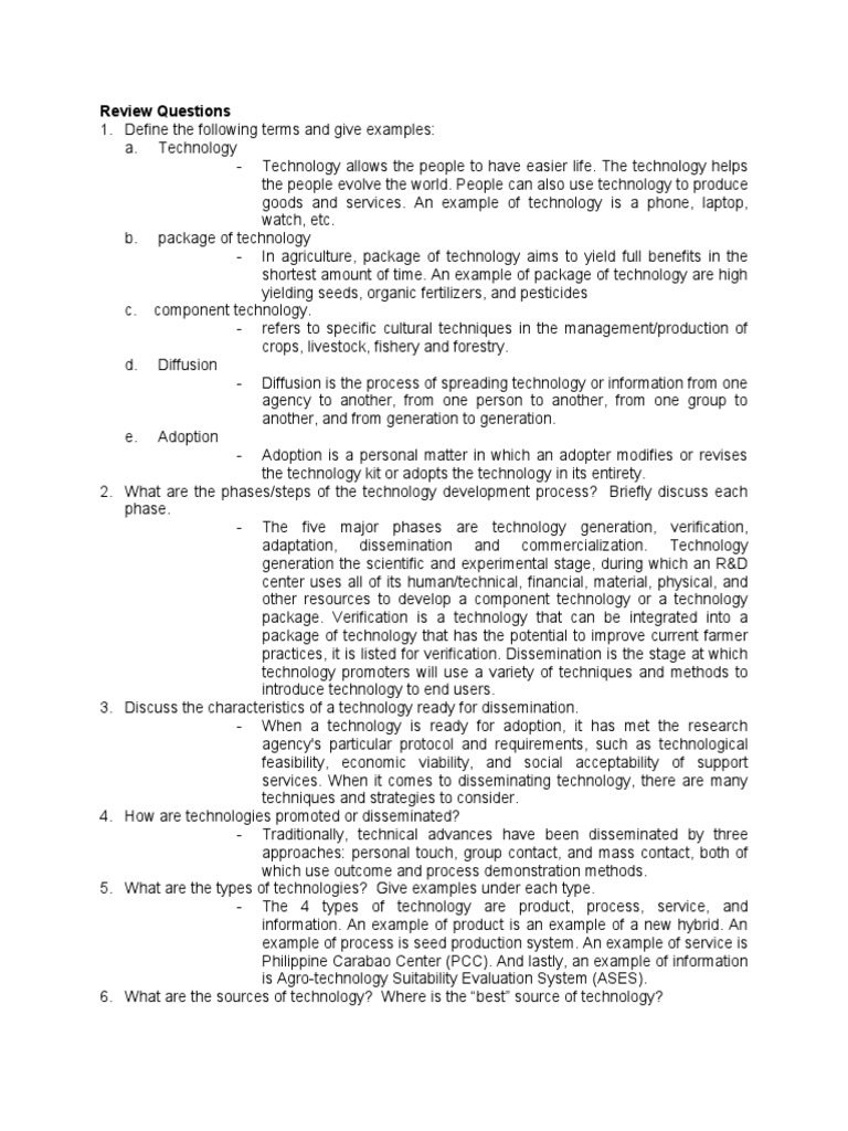 Chapter 5-TECHNOLOGY DIFFUSION-ADOPTION PROCESS | PDF | Agriculture | Target Audience