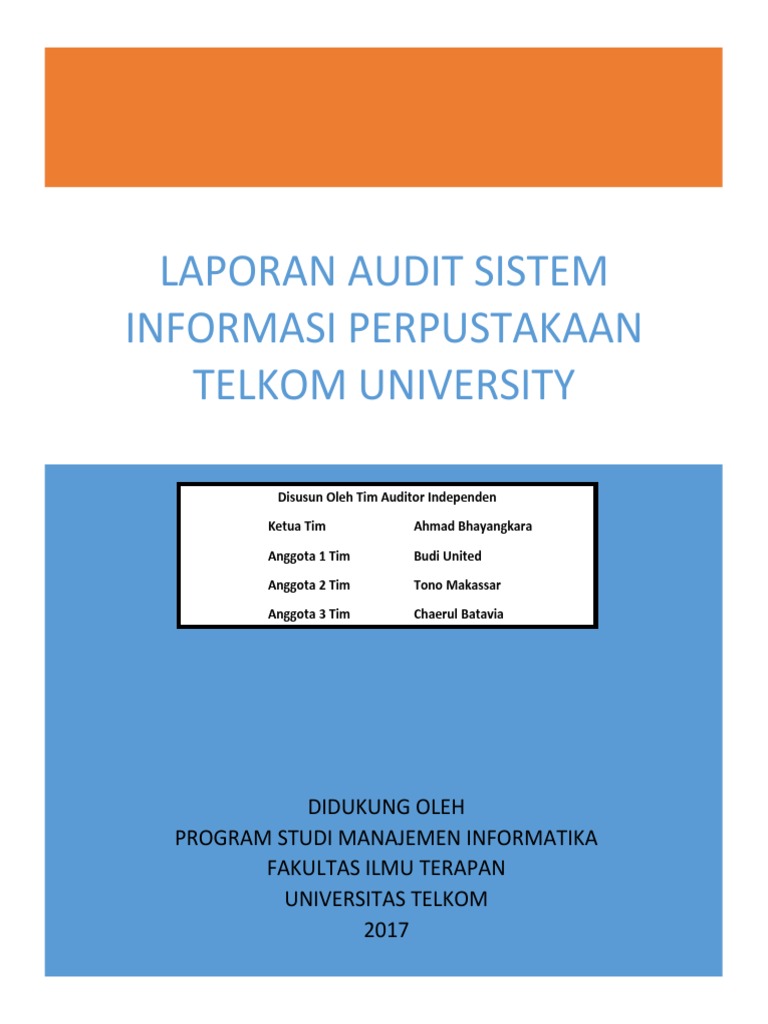 Template Laporan Audit Si Ti | PDF