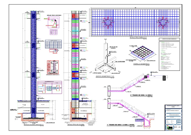 Plano de Estructuras DETALLE | PDF | Fundación (Ingeniería) | Bienes raíces