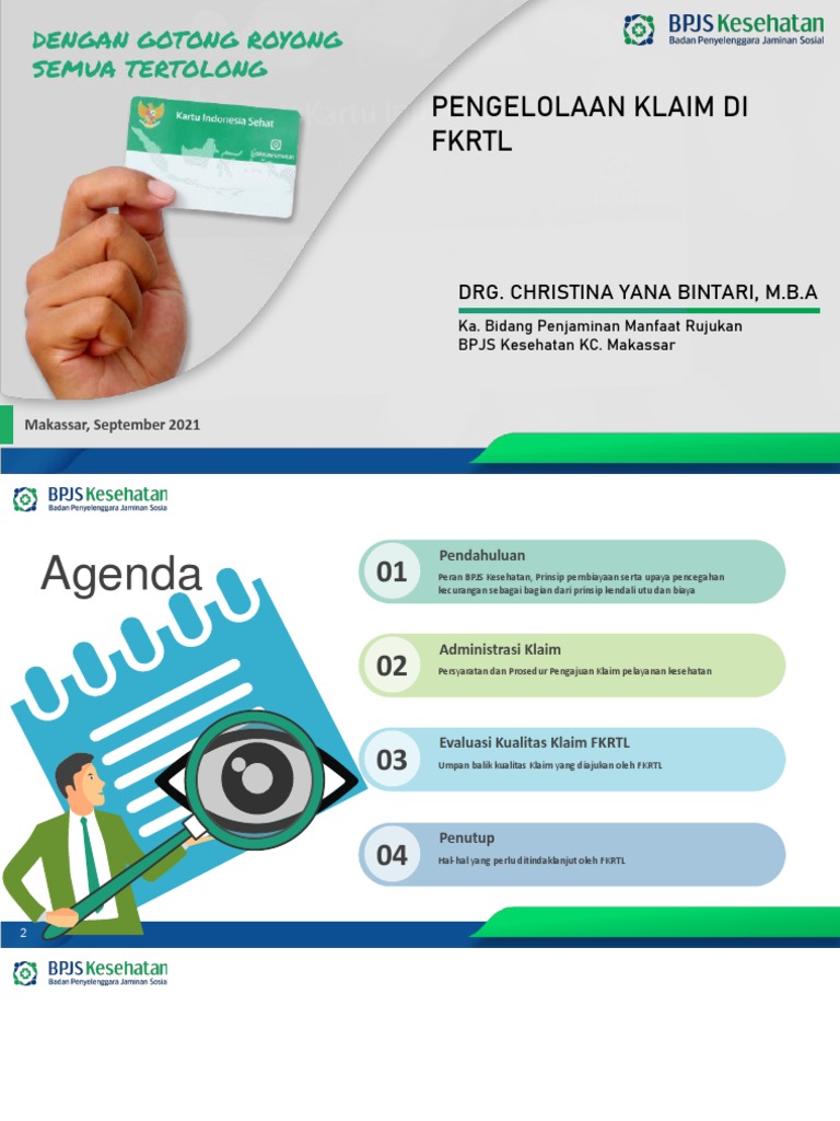 Materi Pertemuan Pengelolaan Klaim Di FKRTL | PDF